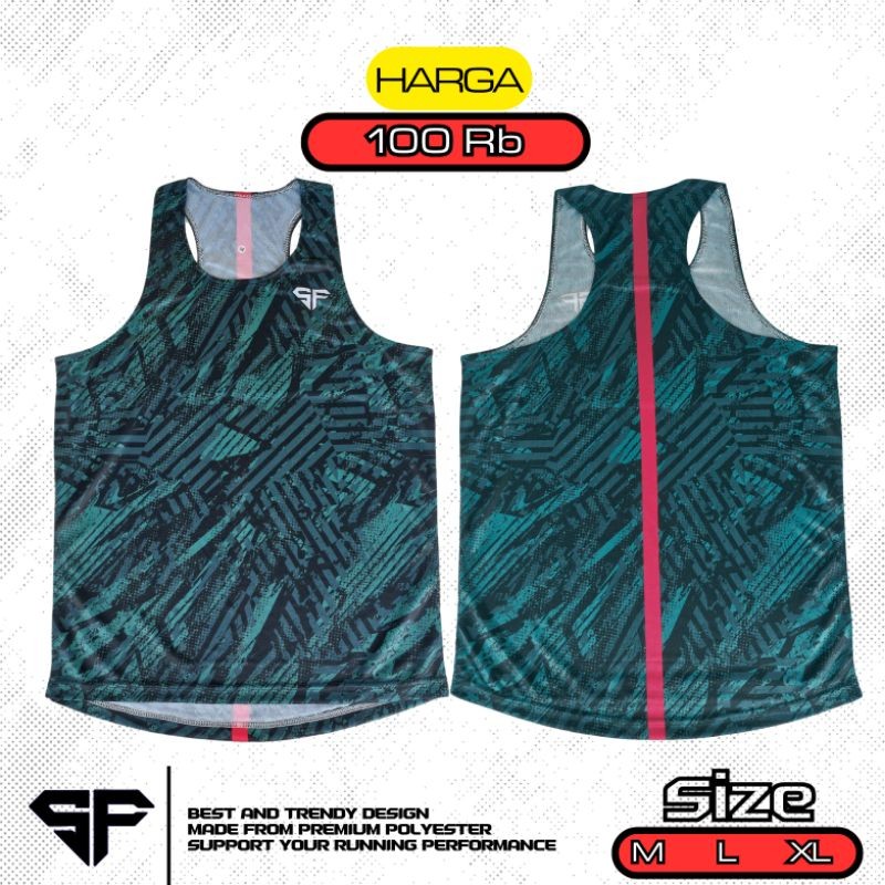 Jual Baju Running Full Printing SF Super Premium. Singlet / Baju Lari ...