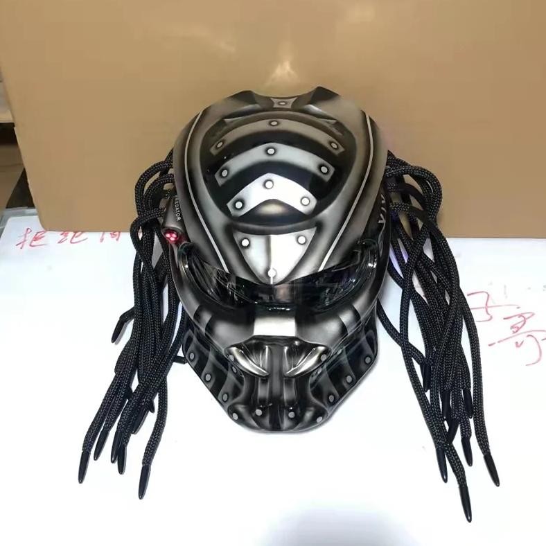 Jual motorcycle predator helmet full face dot certified high quality ...