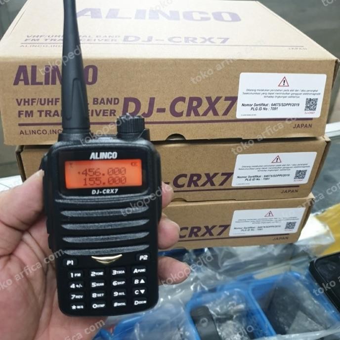 Jual TERLARIS - HT Alinco CRX7 / Alinco CRX 7 DualBand Original Garansi Resmi | Shopee Indonesia