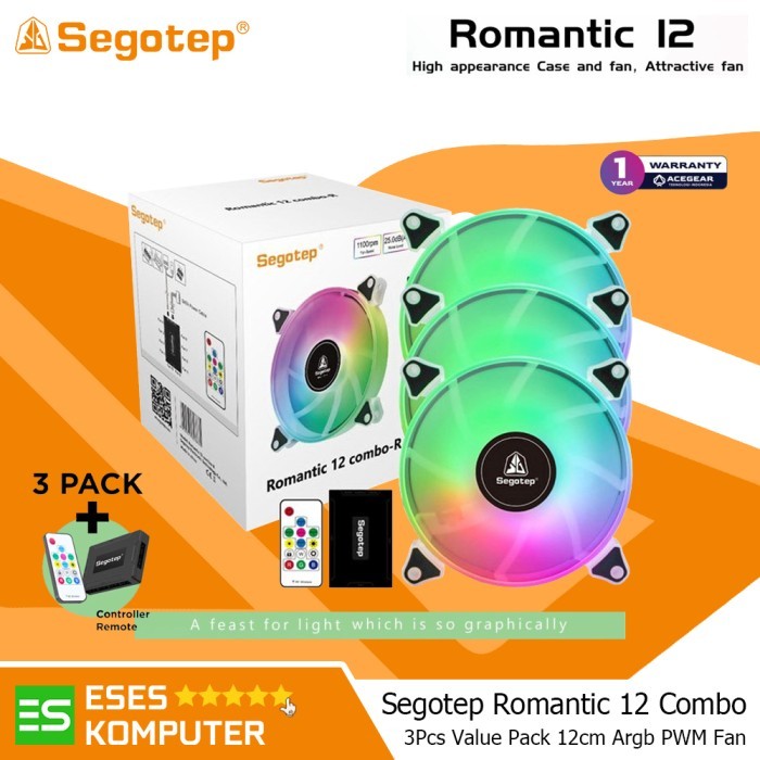 Jual Sale Fan Segotep Romantic 12 Argb 3In1 Pwm With Controller Adaptor ...