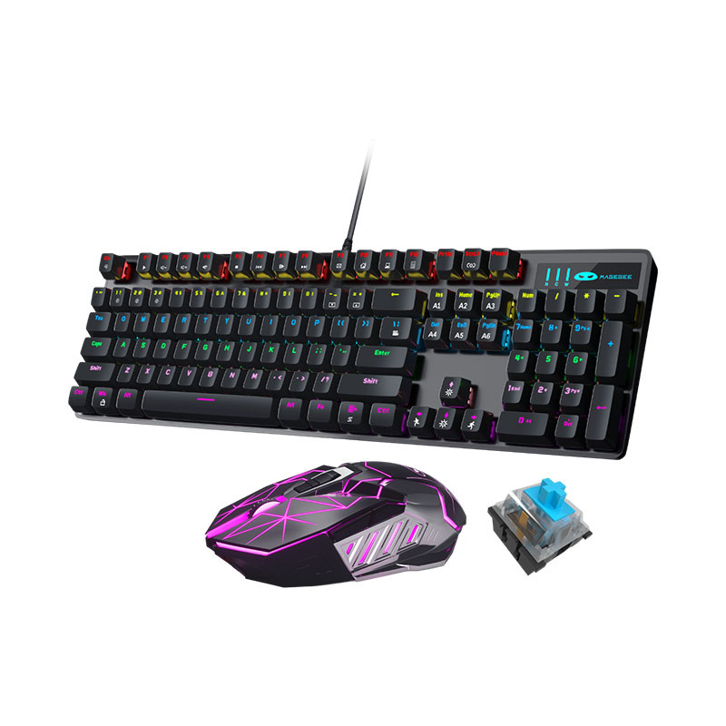 Jual Magegee MK-STORM COMBO Wired Mechanical Keyboard and Mouse Black ...