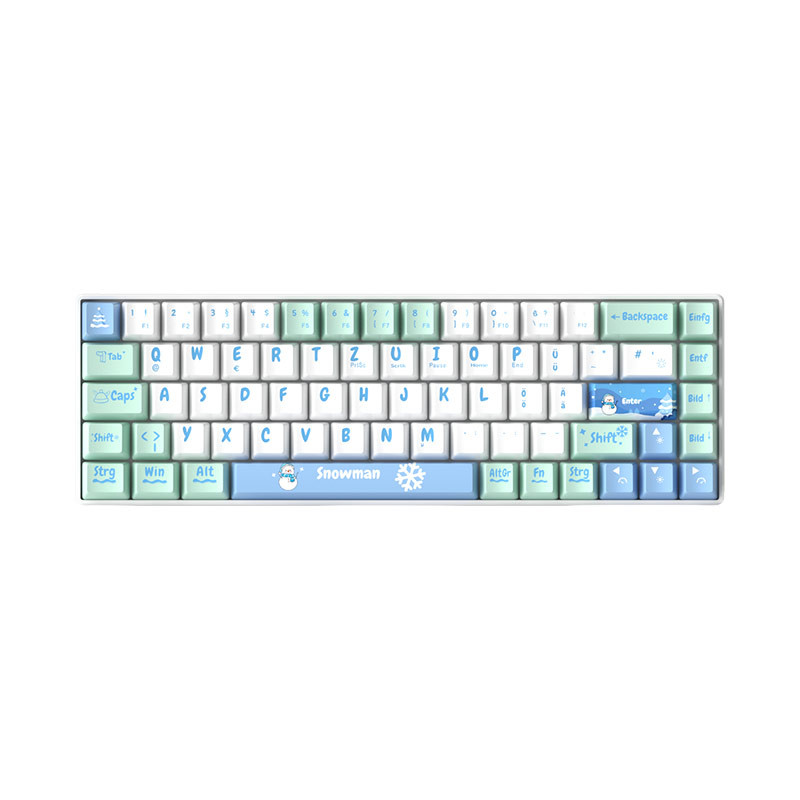 Jual Magegee MK-Box Wired Mechanical Keyboard Snowman Ivory White ...