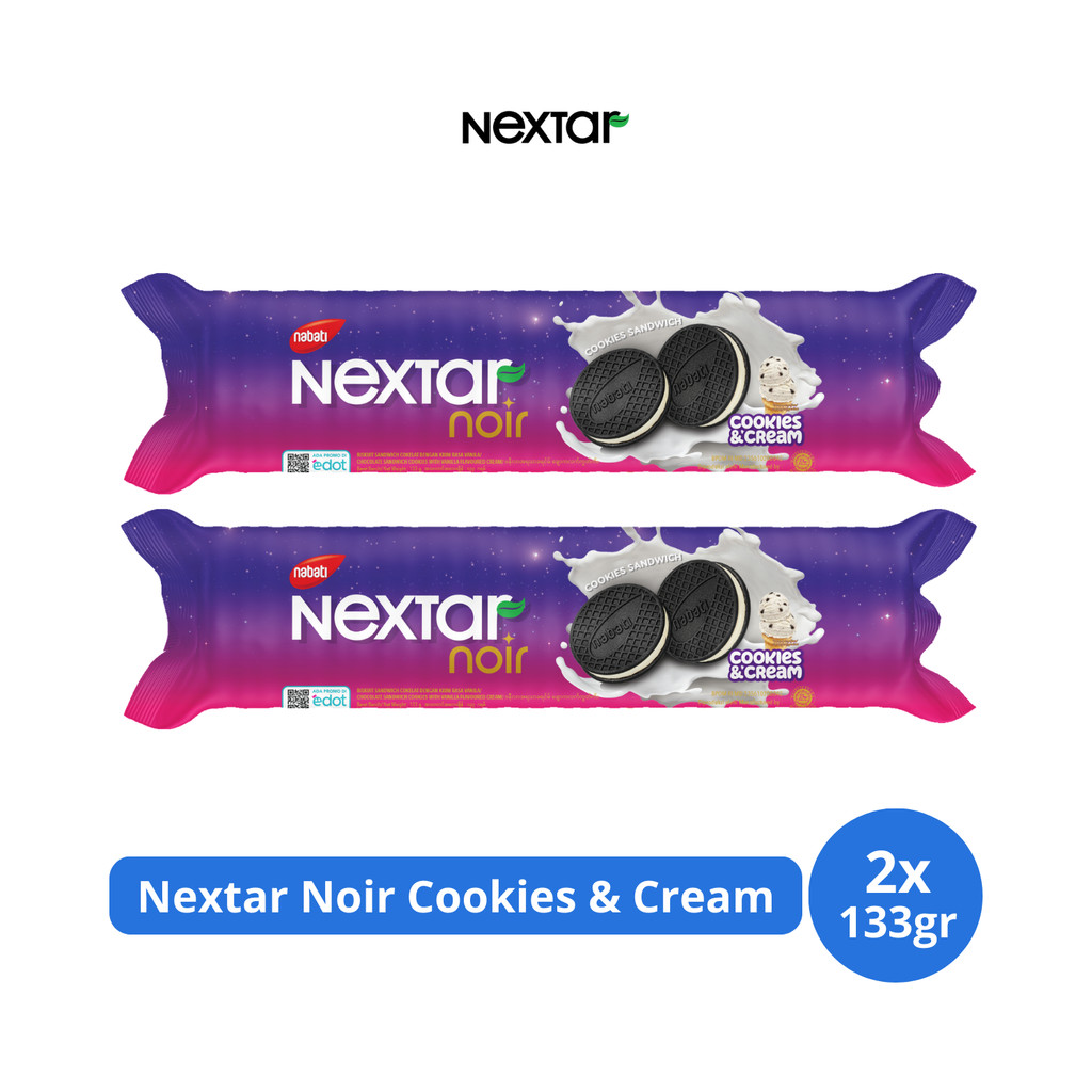 Jual Nextar Noir Cookies & Cream 133gr x 2 pcs | Shopee Indonesia
