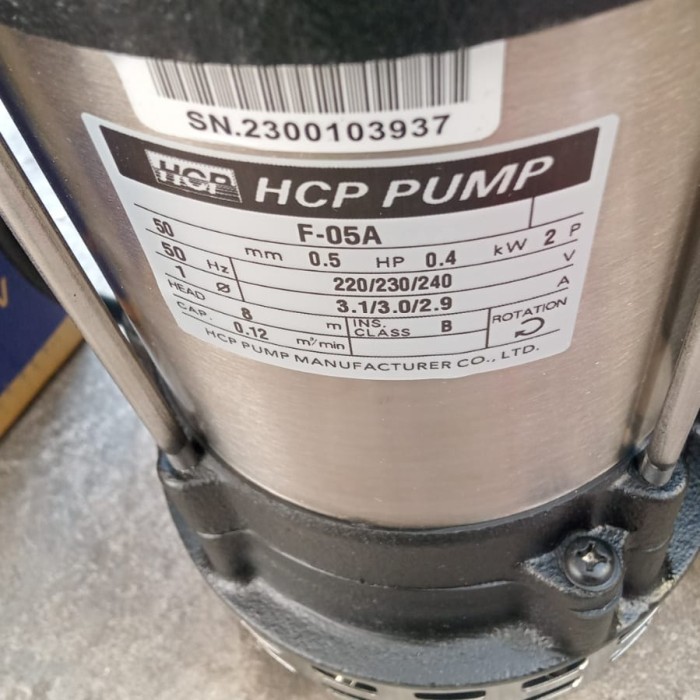 Jual Pompa Celup HCP F05A manual / F-05A 220V 1phase | Shopee Indonesia