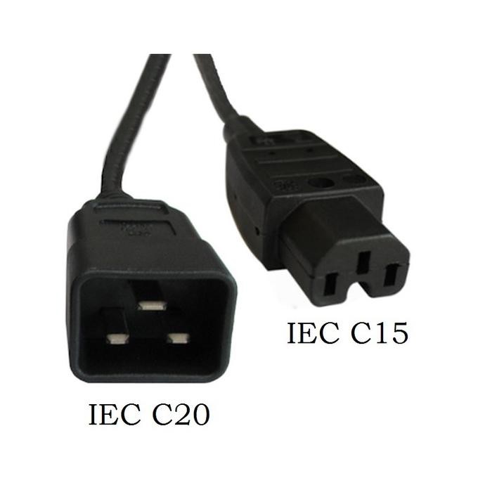 Jual Kabel Power Output Cord IEC C20 to C15 1,5M Murah | Shopee Indonesia
