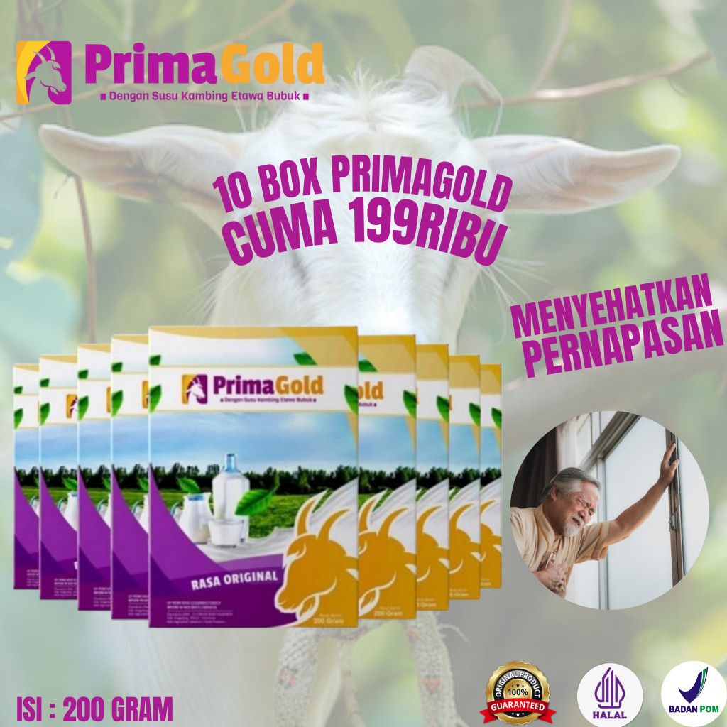 Jual 10 BOX Prima Gold Susu Kambing Mengatasi Asam Lambung Meningkatkan ...