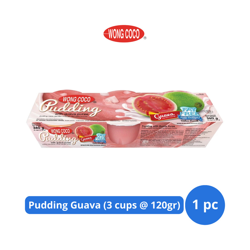 Jual Wong Coco Pudding Guava 3 cups @ 120gr | Shopee Indonesia