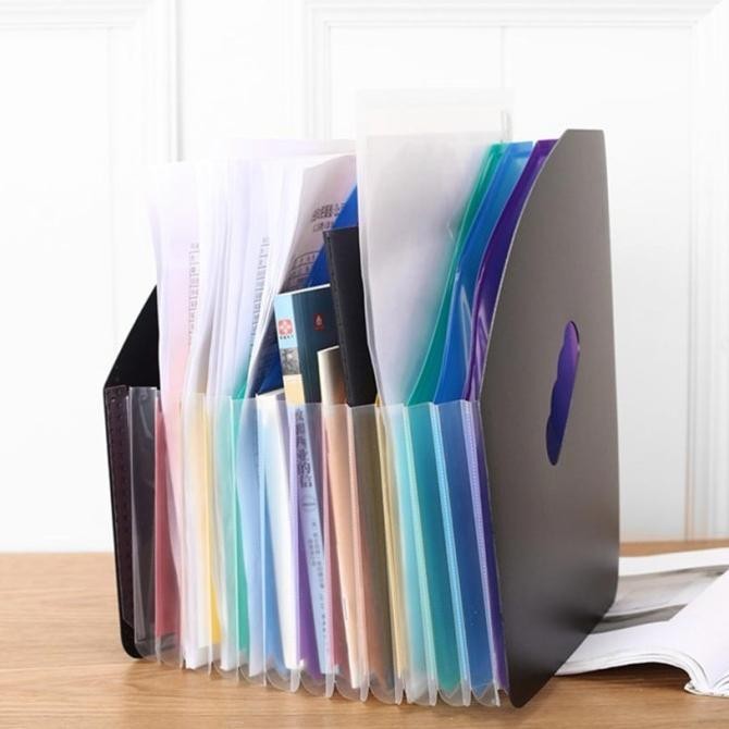 Jual 13 SEKAT BOX FILE FOLDER A4 DOKUMEN MAP BAG EXPANDING MEJA TBK ...