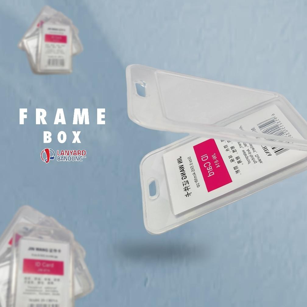 Jual FRAME BOX / card holder transparan box tutup / casing idcard ...