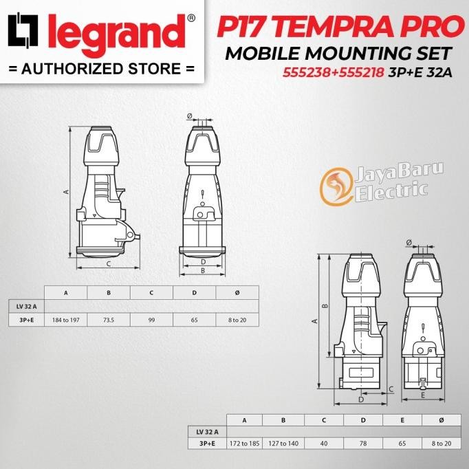 Jual Legrand Paket 1 Set Plug Mobile Mounting Socket 3P+E / 4 Pin 32A ... Jual Legrand Paket 1 Set Plug Mobile Mounting Socket 3P+E / 4 Pin 32A ...