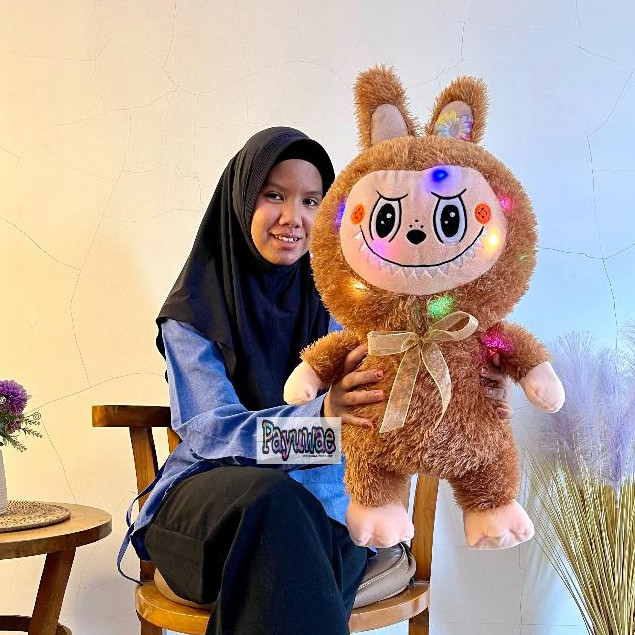 Jual Labubu BONEKA LABUBU TINGGI 60CM PAKAI LAMPU LED THE MONSTER ...
