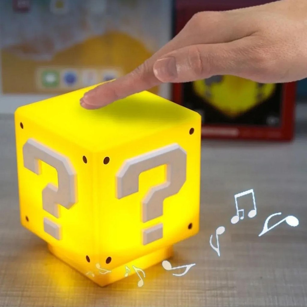 Jual 3d night lights colorful pac man super mario figure pixel toy led ...