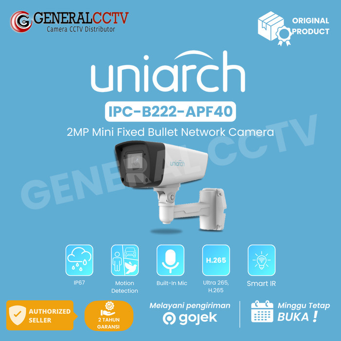 Jual Uniarch IPC-B222-APF40 2MP Bullet Network Camera Datasheet | Shopee Indonesia