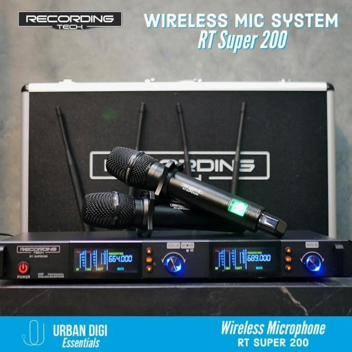 Jual HOT PROMO Wireless Microphone System - Recording Tech RT Super 200 ...