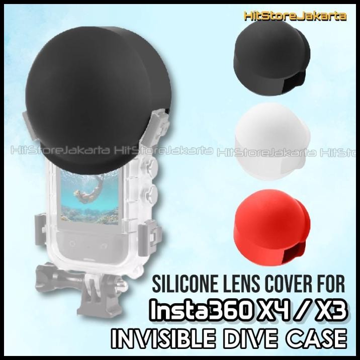 Jual Silicone Lens Cover For Insta360 X4 X3 Invisible Dive Case ...
