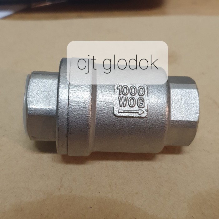 Jual Tusen klep stainless 316 3/4" ( vertical lift check valve ...