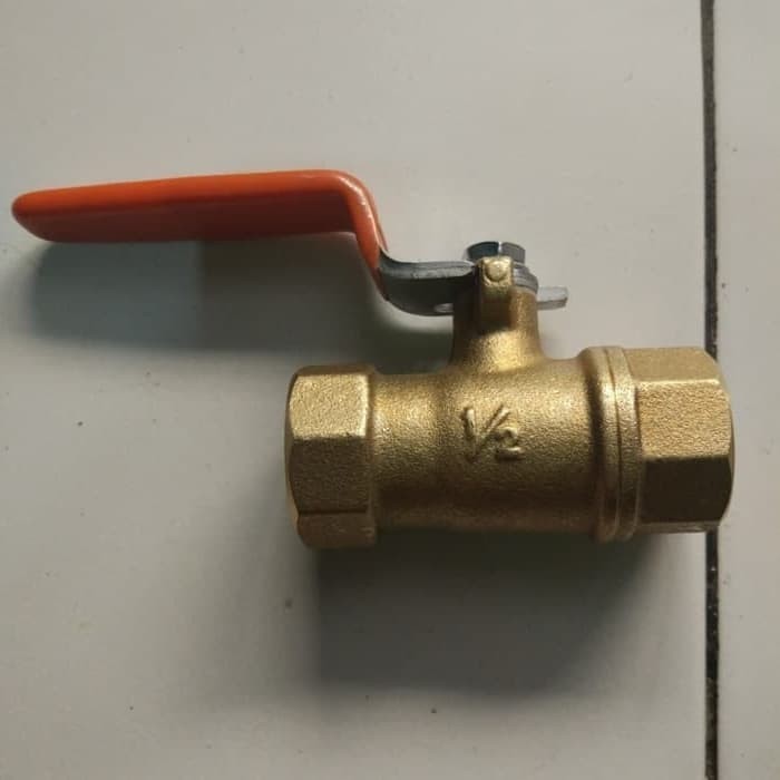 Jual Ball Valve Kitz Kuningan 1/2 inch 100% ASLI | Shopee Indonesia