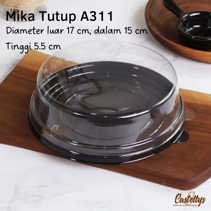 Jual HARGA DISC - 10pcs Tray Mika + Tutup A311 Bulat Mini Cake Bolu ...