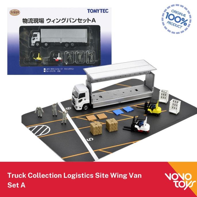 Jual Tomytec Truck 1/50 Truck Collection Logistics Site Wing Van Set A | Shopee Indonesia