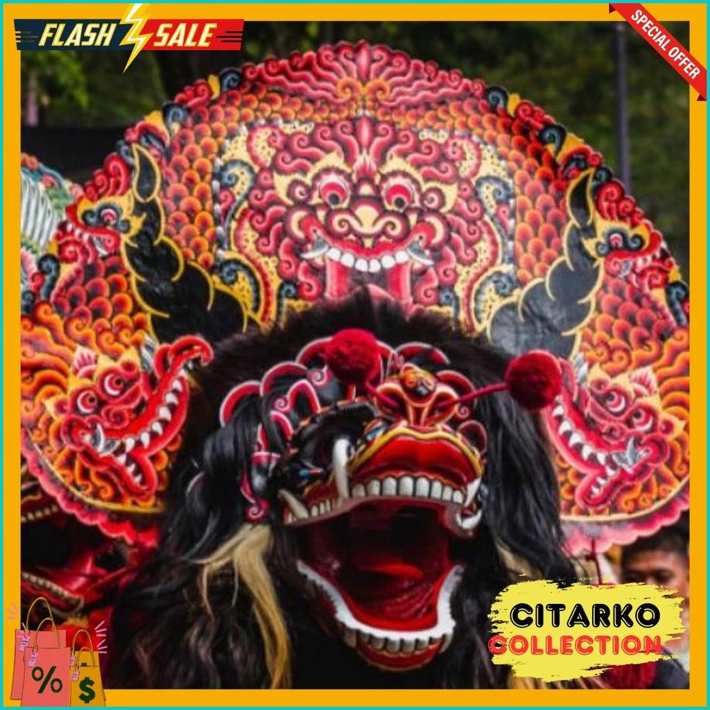 Jual Promo Barongan Devil Sungut Full Kayu Asli Ukuran 14 Bonus Kemul ...