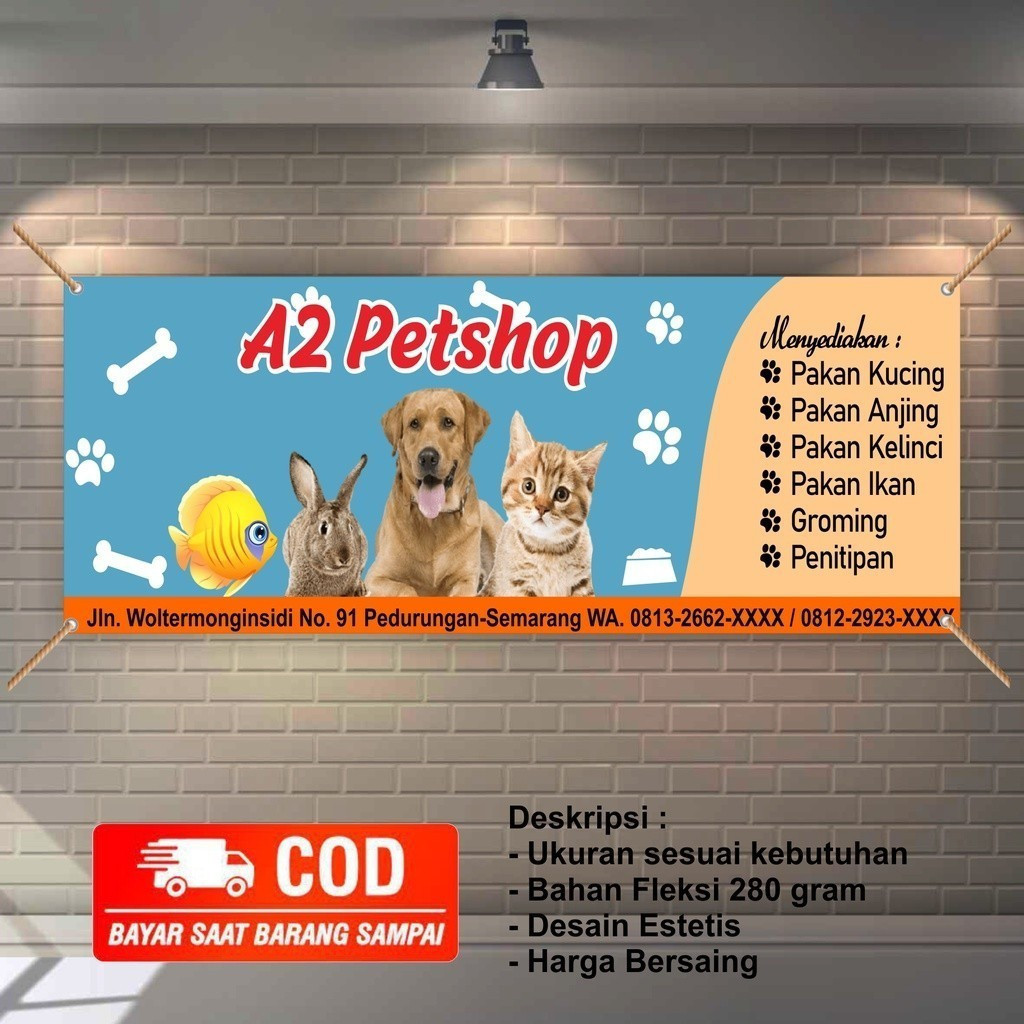 Jual Bisa COD, Chek Dulu Spanduk / Banner / MMT / Invitation / Backdrop SPANDUK TOKO PETSHOP ...