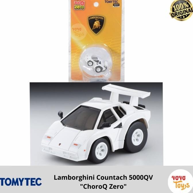Jual Tomica ChoroQ Zero Z-71b Lamborghini Countach 5000QV White Tomytec ...