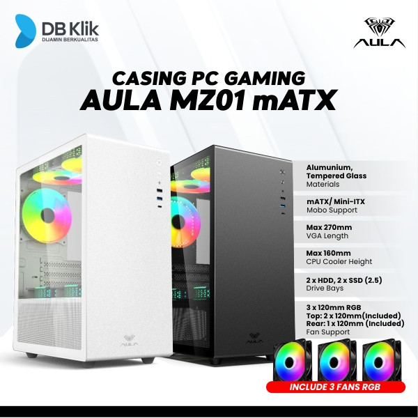 Jual Aula Casing Pc Gaming Mz01 Matx - Mz 01 Gaming Case | Shopee Indonesia