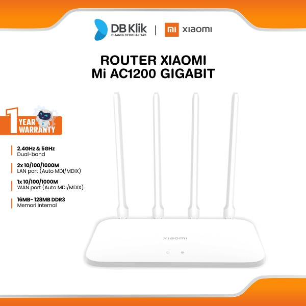 Jual Xiaomi Router Mi Ac1200 Eu Dual Band Gigabit | Shopee Indonesia