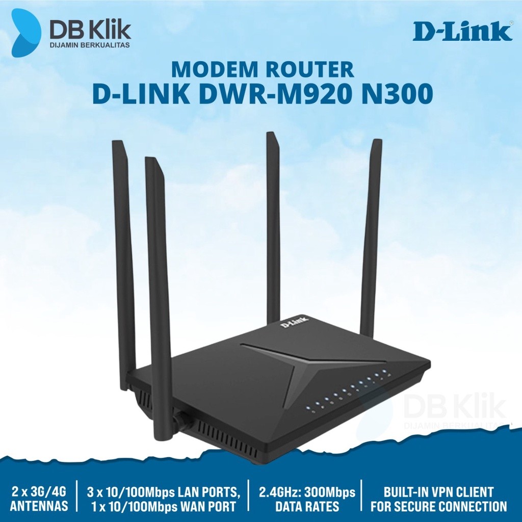 Jual Dlink Router Wireless D-Link Dwr-M920 N300 300Mbps 4G Lte - Dwr ...