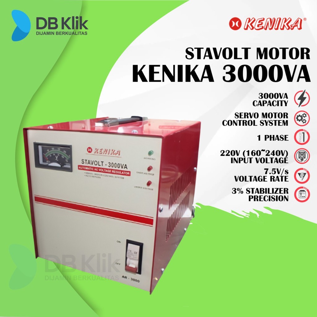 Jual Kenika Stavolt Motor 3000 Va - Stavolt 3000Va Motor | Shopee Indonesia