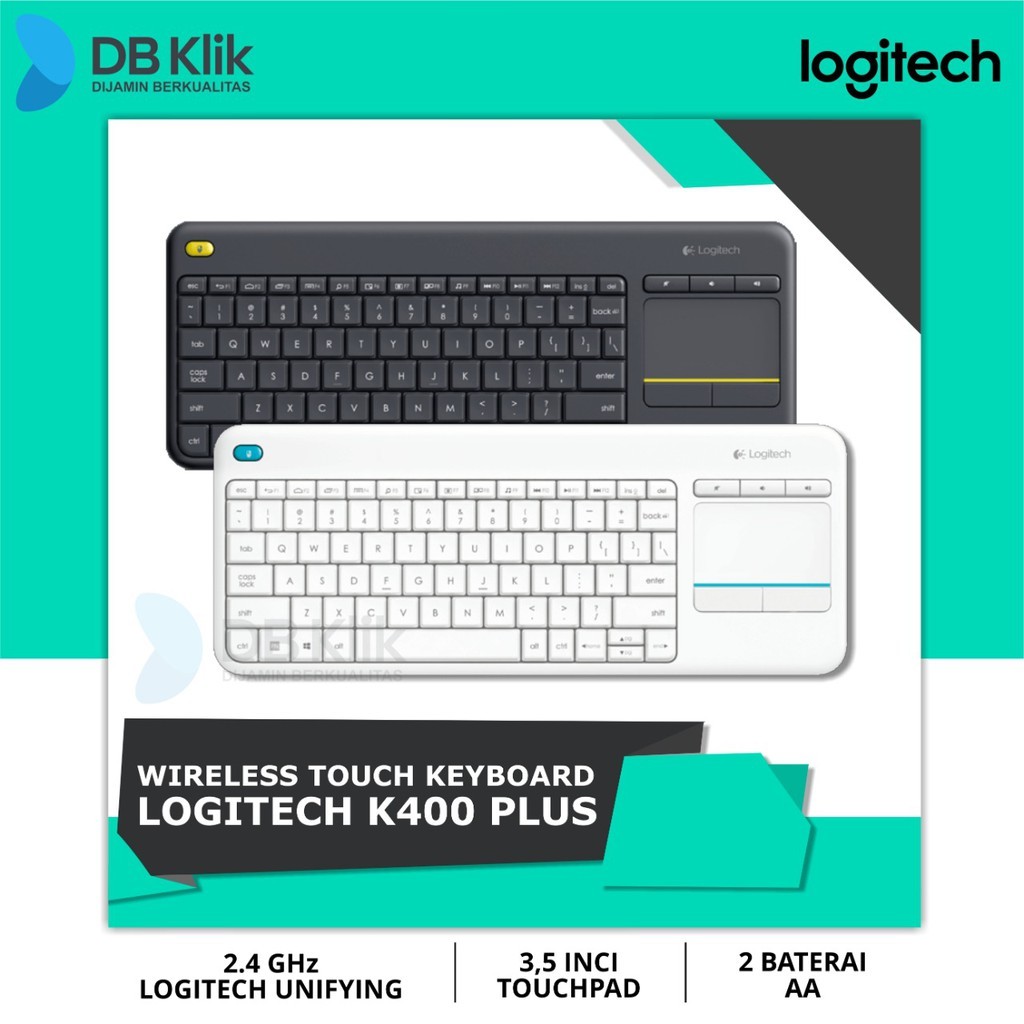 Jual Logitech K400 Plus Touchpad Keyboard Wireless | Shopee Indonesia