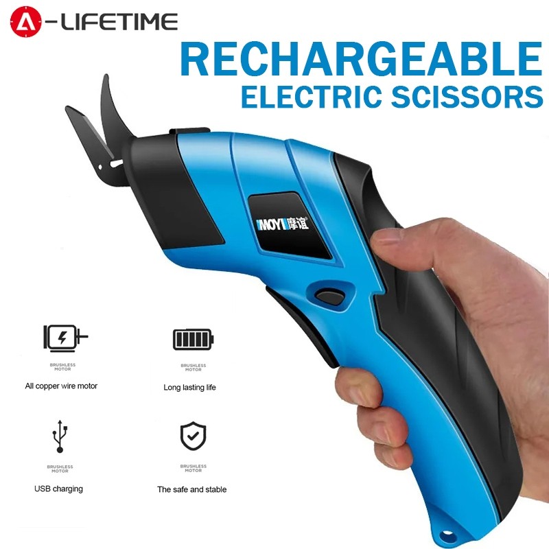 Jual Gunting Listrik Isi Ulang USB Mesin Pemotong Kain Gunting Jahit ...