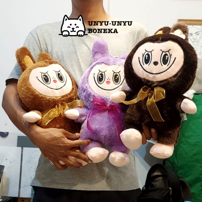 Jual JUAL boneka labubu besar import 40cm boneka bahan lembut kpop ...