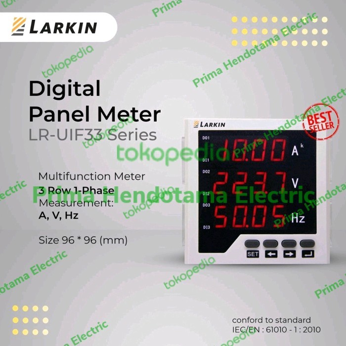 Jual Digital Power Meter Larkin Lr-Uif33 1 Phase Multifunction Meter | Shopee Indonesia