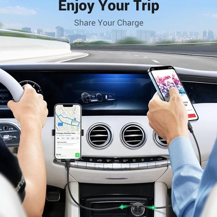 Jual Fieri Car Charger D1-X Dual Type C 65 Watt Pd Qc Fast Charging ...