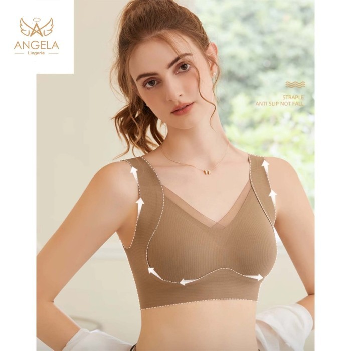 Jual SPECIAL ANGELA PREMIUM JAPAN Enzy Bra BH Seamless Tanpa Jahitan Push Up Tanpa Kawat Ukuran ...