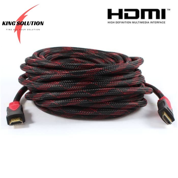 Jual Kabel Hdmi 15M Serat / Kabel Hdmi 15 Meter Jaring / Hdmi 15M | Shopee Indonesia