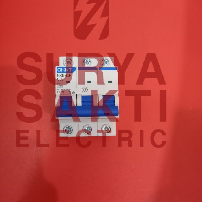 Jual Mcb Chint Nxb-63H 3P / 3Phase / 3 Phase 10Ka (32A 40A 50A 63A) | Shopee Indonesia