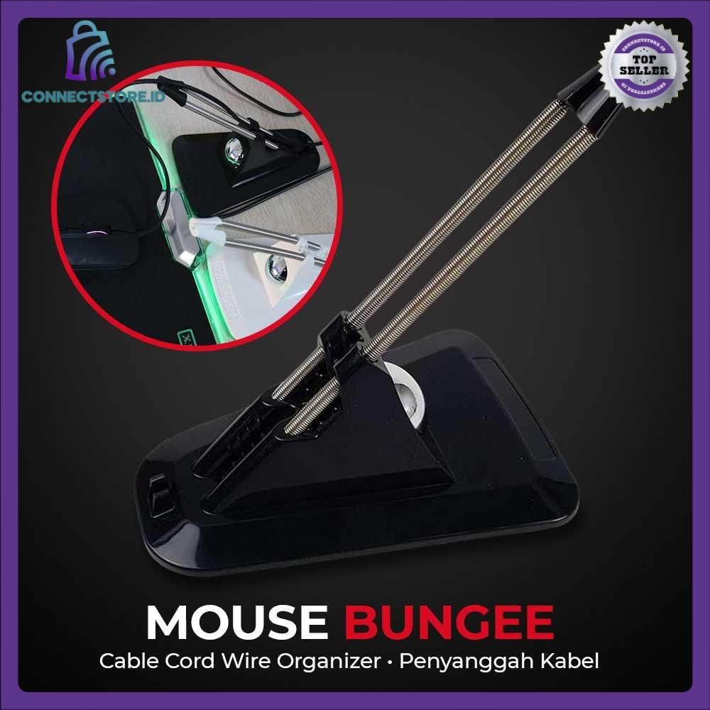 Jual Mouse Bungee Cable Cord Wire Organizer Penyanggah Kabel Caa1 Black ...