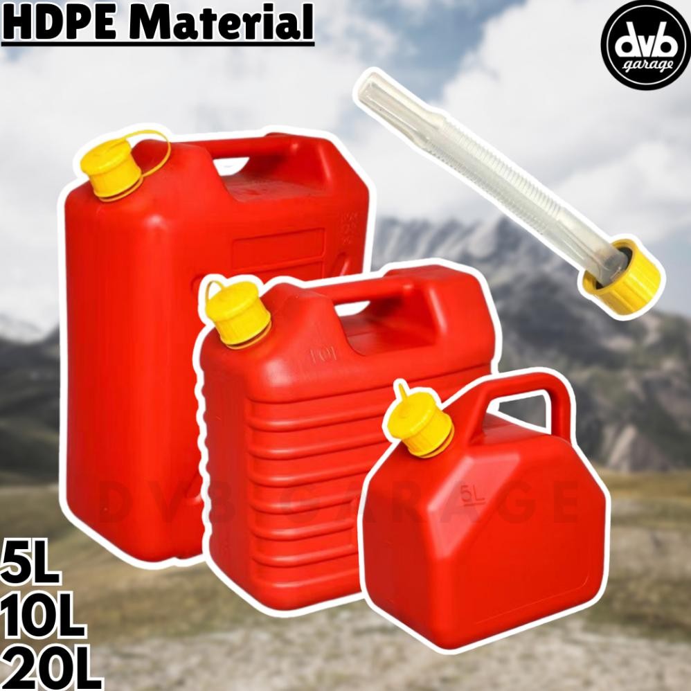 Jual JERIGEN HDPE PLASTIK BENSIN SOLAR JERRYCAN TANGKI JIRIGEN OLI MINYAK BAHAN BAKAR | Shopee ...