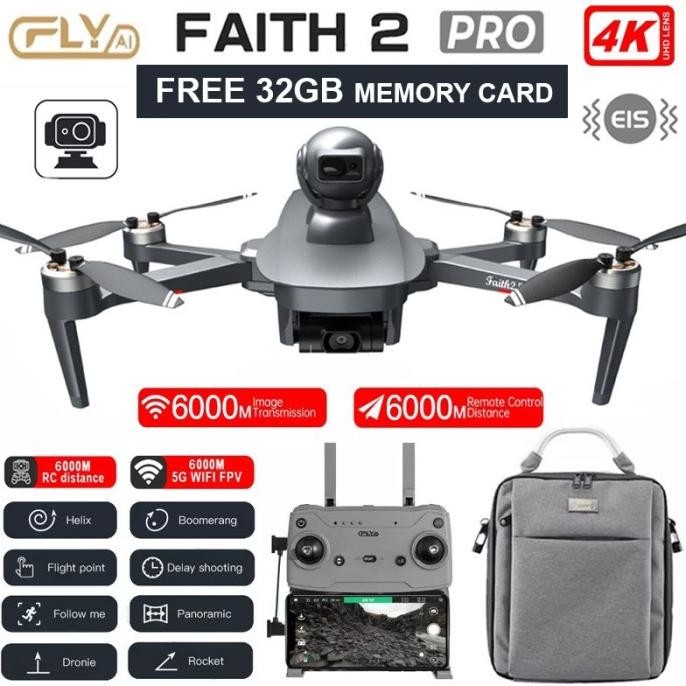 Jual C-Fly Cfly Faith 2 Pro Gps 6Km Wifi Fpv Drone With 3-Axis Gimbal ...