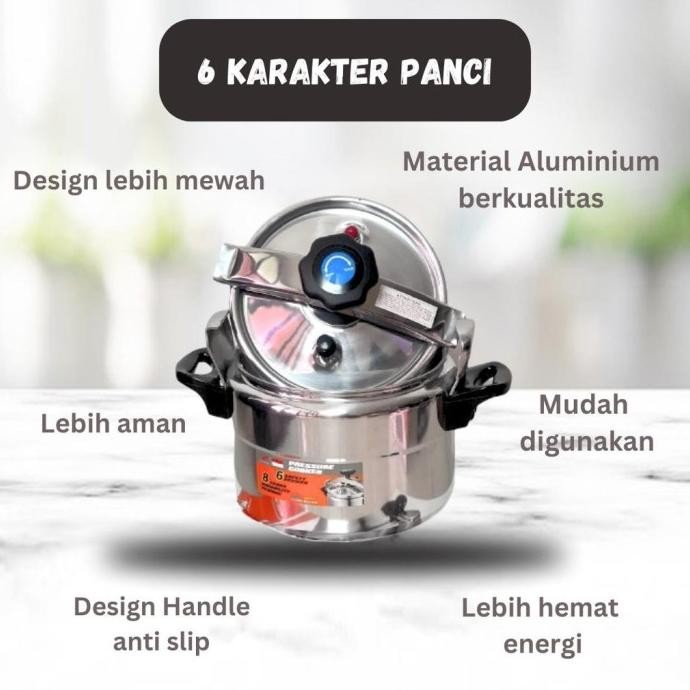 Jual Panci Presto 18 Liter - 32 Cm Jumbo Pelunak Daging Alumunium Stainless Tebal Dan Bagus ...