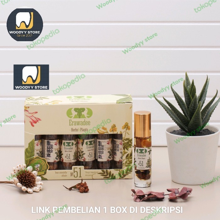 Jual Minyak Erawadee 51 Roll On Herbal Original Thailand | Shopee Indonesia