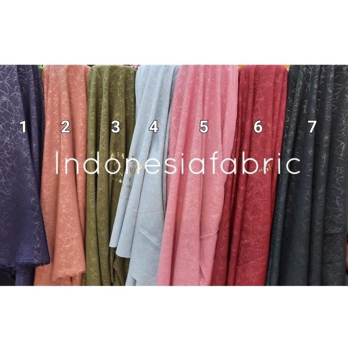 Jual KAIN WOLFIS WOOLPEACH EMBOS EMBOSS - BRANCH | Shopee Indonesia