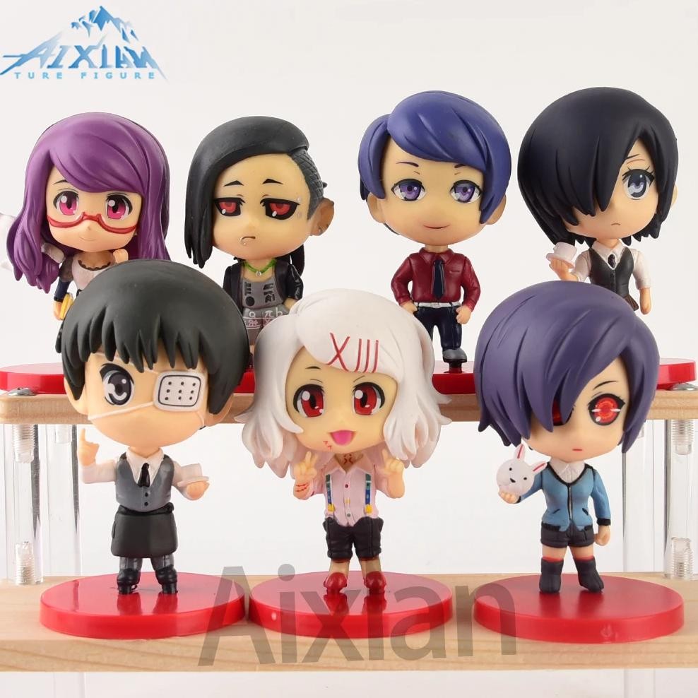 Jual aixlan cute edition ghoul figure kaneki ken 9cm touka kirishima ...