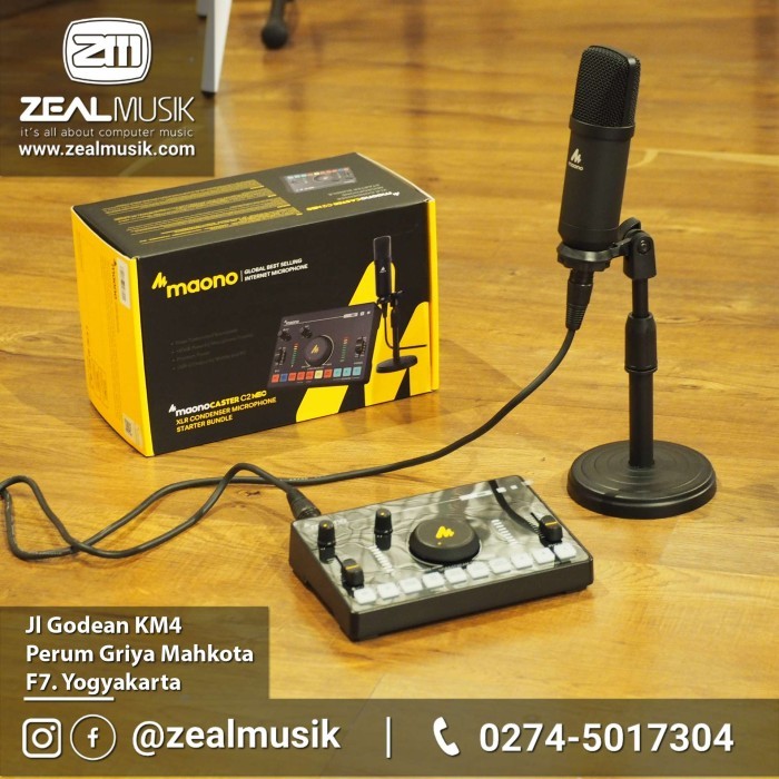 Jual MAONO AM-C2 NEO Live Streaming USB Console Audio Interface Mixer Sound Card AMC2 - Zeal ...