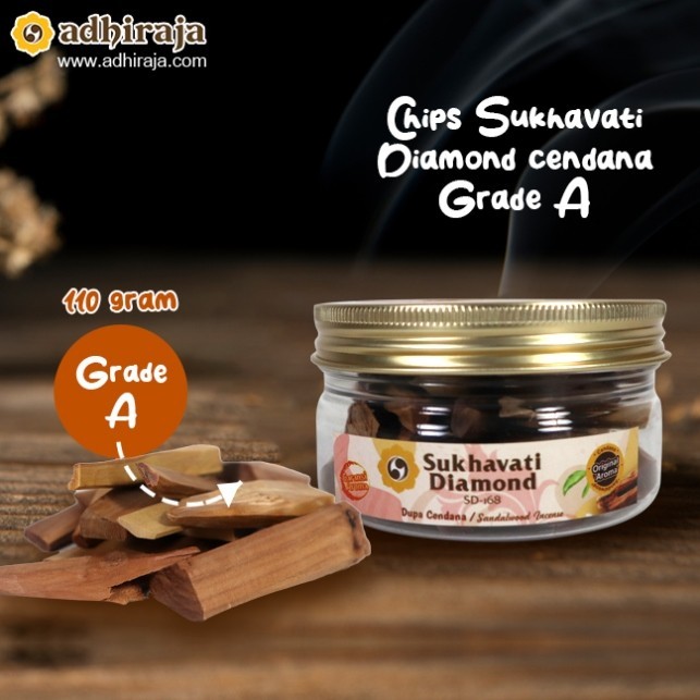 Jual Kepingan Kayu Cendana Chips Sandalwood Diamond Sukhavati Grade A ...