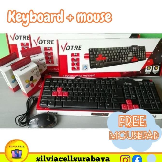 Jual Keyboard Mouse Votre Kb2308 Usb Barang 100% Original Forsale ...
