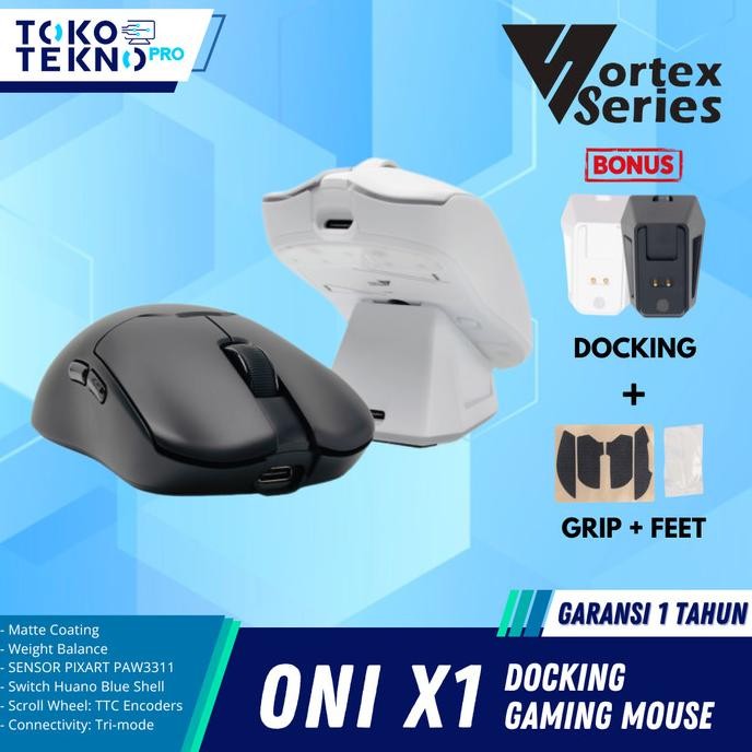 Jual Vortexseries Vortex Oni X1 Wireless Mouse Gaming 3in1 Connection ...