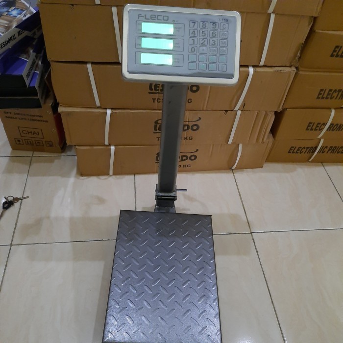 Jual Timbangan 150 Kg Digital Duduk Besi / Timbangan Besar Pabrik ...